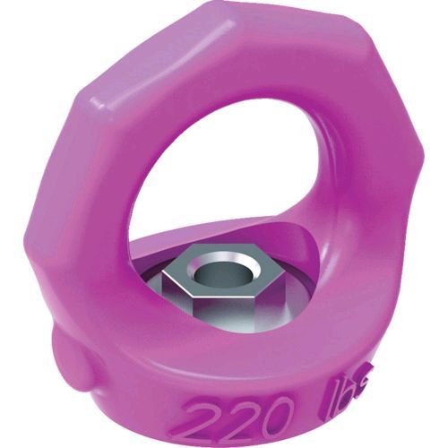 【特長】●取り付けに際しては市販のレンチを使用できます。●全方向負荷可能な回転アイナットです。●ボルトに接続した際でもリング部が負荷方向に360度回転するため、従来のアイナットでは禁止されていた横方向での負荷にも対応可能です。●ルッドIDポ...