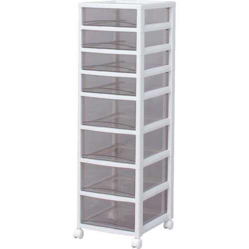 【特長】●引き出しの材質にスチロールを採用しているため透明度が高く、中身が確認しやすいクリアタイプのチェストです。●引き出しは飛び出しにくい、簡易ロック構造です。●移動に便利なキャスター付です【用途】●事務所などでの資料の整理や保管に便利で...