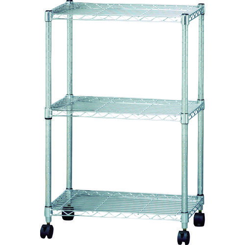 アイリスオーヤマメーカーお問い合わせ：0120-211-299【特長】●クロームメッキ仕上げのラックです。●クギやねじを使わずに簡単に組み立てることができます。●棚の高さは25mmピッチで変えることができます。【用途】●様々な大きさの物の収...