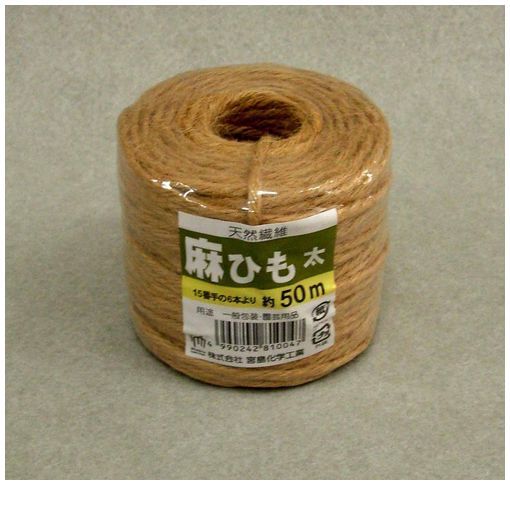 株式会社 宮島化学工業0256-73-5151【商品説明】■天然だから環境にやさしい■農作業、園芸に最適■環境対策商品■色：茶■商品サイズ：幅3mm×長さ50m■材質：ジュート麻4990242810047