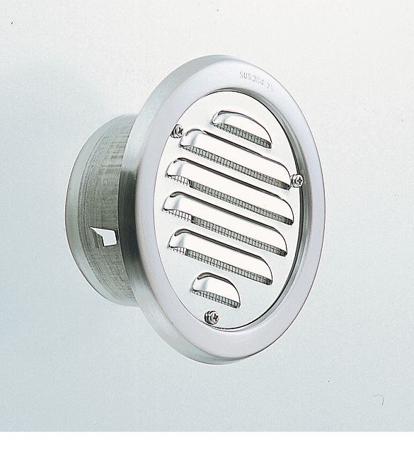 &nbsp; 宇佐美工業 &nbsp; 0256-92-6515 【商品説明】宇佐美工業　UK-SCN75B-DK　丸型ガラリ・クーラーキャップ兼用タイプ