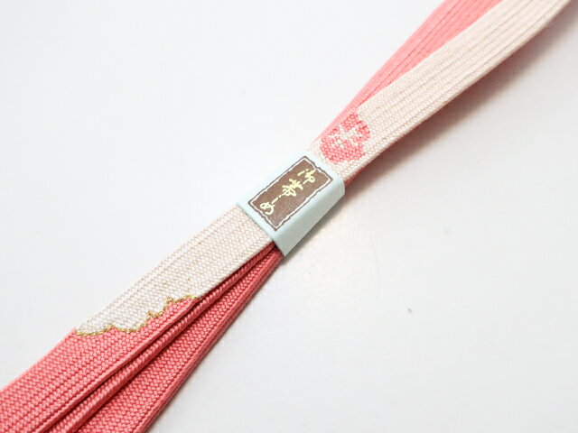 寸法　品質 素材：正絹 地色：ピンク ■サイズ 長さ：約160cm（房含む） ※リサイクル商品ですので、記載しております。 ※中古の商品だという点を御理解の上、ご入札くださいますようお願い申し上げます。 ※商品画像につきましては、パソコンの...