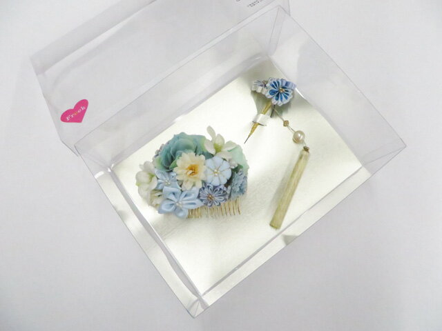 【サイズ・素材・お色】 サイズ大：約11cm×約8cm サイズ小：約8.5cm×約4cm 地色：水色|緑 (1枚目の画像が近いお色かと思われます) 素材：化繊 【商品状態】 汚れ:なし。 ランク:N その他: 【ランク説明】 N:新品・未使...