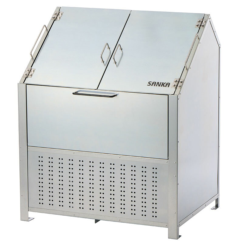 ・サイズ:幅900x奥行715x高さ1100mm・重量:39kg・容量:450L・材質:高耐食溶融めっき鋼板・材質本体・扉：高耐食溶融めっき鋼板ハンドル：ステンレス(SUS304)ハンドルゴム：ポリ塩化ビニル・ゴミ袋集積目安：45L 約10...
