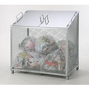 寸法（約） 幅900×高さ960×奥行605mm　内容量：330L重量（約） 24kg材質 本体：スチール(表面処理：溶融亜鉛メッキ)、扉：SUS430