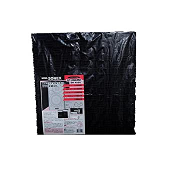 500mm×500mm×厚40mm 黒 2枚入特徴:表面積を平面の約2.5倍に加工したデコボコが音の吸音率を飛躍的に向上させました。軽量でカッター、ハサミなどでも加工が容易です。用途:カーAV、ホームAV、ピアノ、音楽ルームでの音質調整など...