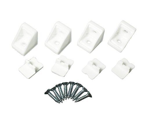 アイワ金属 コネクター21×18 ホワイト 4個入り AP-1302W 4954957213029付属ネジ：皿タッピングΦ3.5×16mm
