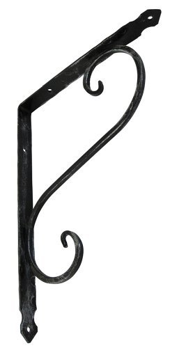 KGY ケイジーワイ工業 アンティック鍛冶屋の棚受 200×275 KJ-200BS 4963784500059板厚：3mm板巾：20mm耐荷重(kg）/1本：20kg付属ビス+丸頭メッキ木ネジ：4.5×25(2本）、4.5×16(2本）仕...