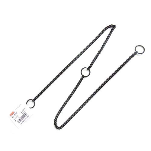 ニッサチェイン 黒 3リング付チェーン 600mm 参考使用荷重4kg K-25W 4968462125258表面処理・色：黒チェイン内容：ショートマンテルIS12NE・両端(中央）リング付・全長600mm参考使用荷重：4.0kg材質：鉄