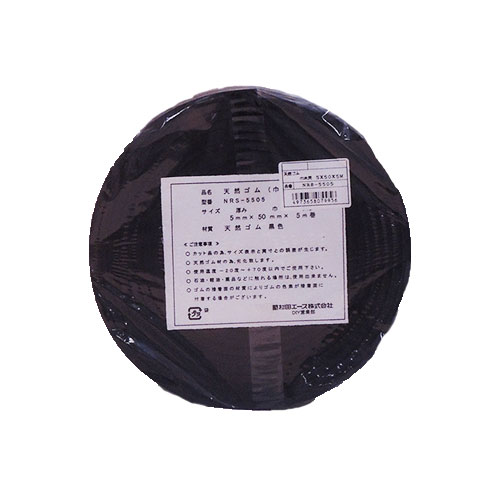 杉田エース 天然ゴムシート巻き NRS-5505 50mm×5M×厚5mm 4973658079956特徴：伸縮性、衝撃吸収、耐摩擦等に優れています用途：スベリ止め、緩衝材、クッション、防音防振。ハサミやカッターで切断してご利用頂けます注意...