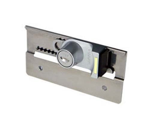 ベッセル マドロック隙間用(鍵付) シルバー MKL-50SL 4907587500441可動範囲：0〜68mm(レール幅120mm）本体重量：154g本体寸法：67mm色：シルバー付属：スペアキー2本、ビス本体：亜鉛合金、他レール：ステンレス