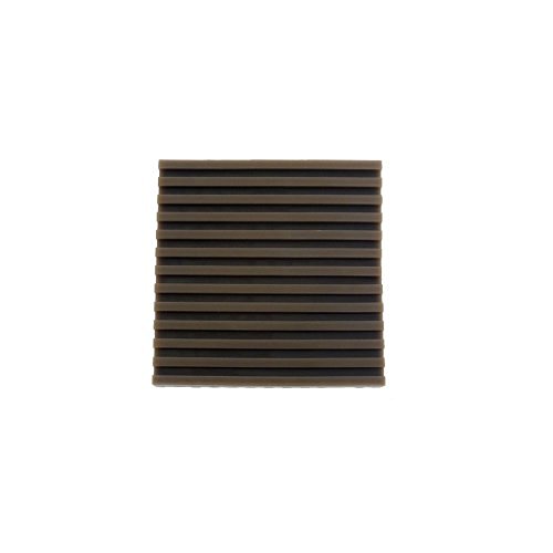 東京防音 防振筋入りゴム 茶 75mm×75mm×厚10mm 1枚 4953237100219特徴：筋入りとなっており、振動を吸収し易い形状。エラストマー製で色移りしにくい用途：エアコンの室外機、モーター等の床面に挟むことで振動を吸収、振動...