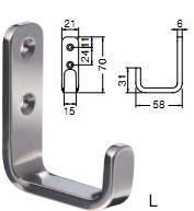 シロクマ ST-206 Lシロクマ ST-206 L・商品は品番にて検索して頂けます。・ フック、房掛け、帽子掛け、鏡受け一覧はこちら。