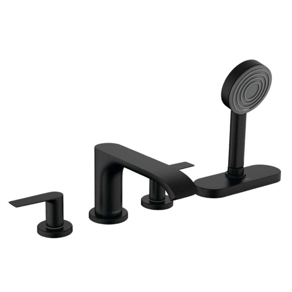 Vivenis ヴィヴニス 4ホールリム付式バス混合水栓 (化粧部) ※ハンドシャワー：専用品 カラー：マットブラック
