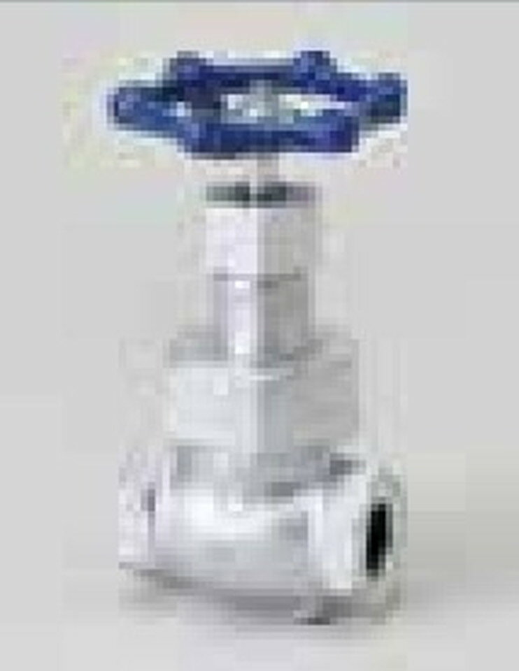 マレブルバルブ　10Kタイプ　玉形弁　ねじこみ形　弁箱:FCD-S　ふた:FCD-S　弁棒:SUS403　弁体:SUS403　弁座輪:SUS403　ハンドル車:FCMB340-10/FCMB350-10(色:青)　ガスケット:H1215　パ...