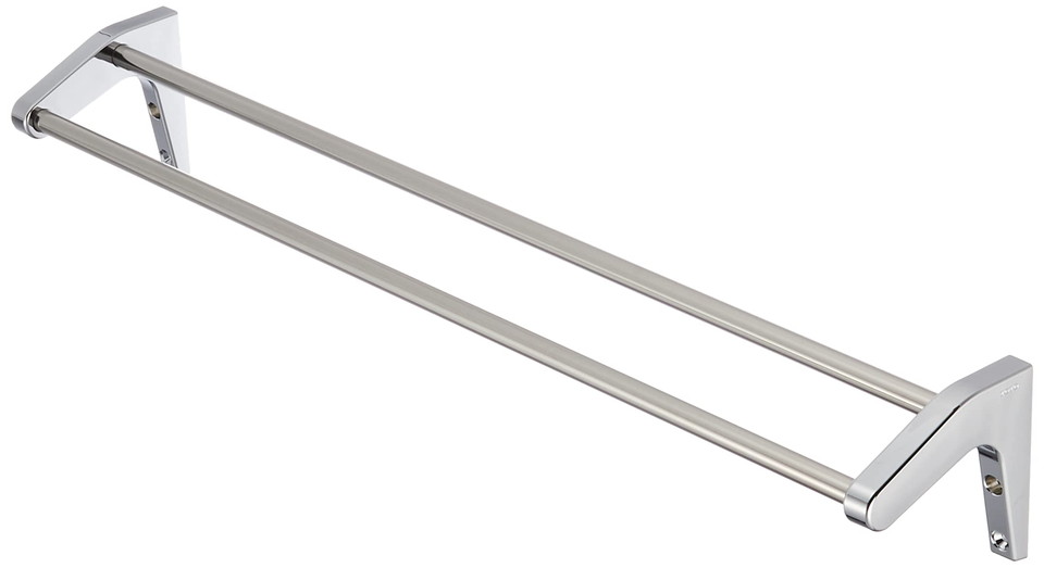 TS113W　 タオル掛け　二段式　625×106.5×98※画像はイメージ画像となります。ご注文の際は必ずメーカーHP等で、型番、色、寸法、製品の仕様・規格等お確かめの上ご注文ください。※商品の掲載には細心の注意を払っておりますが、ごくま...