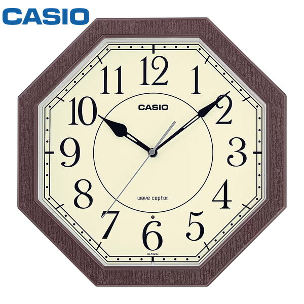 ◆カシオ CASIO 電波 掛 時計 IQ-1023J-5JF 希望小売価格 オープン価格 ※メーカー希望小売価格はメーカーサイトに基づいて掲載しています。 枠材 樹脂(濃茶)/風防 : ガラス サイズ・重さ 約 325x 325x 51m...