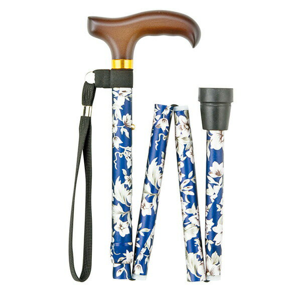 お出かけのお供に！歩行を助ける歩行補助杖お出かけが楽しくなる！軽くて持ち歩きがラクな折りたたみ式の女性用アルミ杖。女性にうれしい、品の良い花柄。アルミ製だから、軽くて丈夫。折りたたむと長さ28.5cmのコンパクトサイズ。 持ち運びラクラク。...