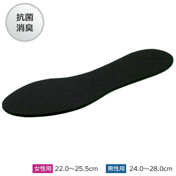 気になるニオイの元からカット！足のいやな臭いを強力消臭できる抗菌＆消臭インソール。靴サイズに合わせてカットしてご使用ください。本品を2セット準備し、二日ごとに乾燥させて2足を交互にご使用いただくと効果的です。銀イオン＋活性炭のW効果で抗菌消...