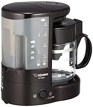 【中古-非常に良い】象印 コーヒーメーカー 4杯用 ガラス容器 外して洗える水タンク ペーパーフィルター 珈琲通 ダークブラウン EC-GB40-TD当店取り扱いの中古品についてこちらの商品は中古品となっております。 付属品の有無については...