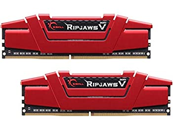 【中古-非常に良い】【輸入・日本仕様】G.SKILL 32GB (2 x 16GB) Ripjaws Vシリーズ DDR4 PC4-24000 3000MHz 288ピン デスクトップメモリーモデル F4-3000C16D-32GVRB【メ...