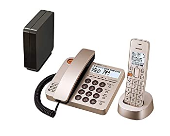 【中古-非常に良い】シャープ 電話機 コードレス デザインモデル 子機1台付き 迷惑電話機拒否機能 1.9GHz DECT準拠方式 ゴールド系 JD-XG1CL-N当店取り扱いの中古品についてこちらの商品は中古品となっております。 付属品の...