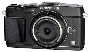 【中古-非常に良い】OLYMPUS ミラーレス一眼 PEN E-P5 ボディ(ボディキャップレンズ BCL-1580セット) ブラック E-P5 BODY BLK当店取り扱いの中古品についてこちらの商品は中古品となっております。 付属品の有...