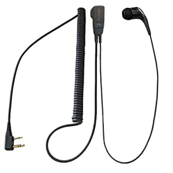 【中古】ケンウッド対応 インカム イヤホンマイク デミトス用 2ピン 2WAY カナル式 HGカールコード UBZ-LS20 UBZ-LP20 UBZ-LM20 UBZ-LK20 UBZ-EA20R UBZ-LP27 UTB-10 特定小電...
