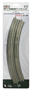 【中古】KATO Nゲージ 複線スラブ軌道曲線線路 R414/381-45° 2本入 20-187 鉄道模型用品当店取り扱いの中古品についてこちらの商品は中古品となっております。 付属品の有無については入荷の度異なり、商品タイトルに付属品に...
