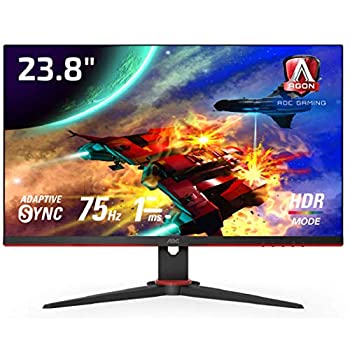 【中古】AOC ゲーミング液晶モニター 24G2E5/11 (23.8インチ/フルHD/IPS/HDMI/DisplayPort/75Hz/応答速度1ms/HDRエフェクトモード/FreeSync/フリッカーフリー/ローブルーモード)【メー...