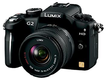 【中古】Panasonic デジタル一眼カメラ G2レンズキット(14-42mm/F3.5-5.6付属) コンフォートブラック DMC-G2K-K【メーカー名】パナソニック(Panasonic)【メーカー型番】DMC-G2K-K【ブランド名...