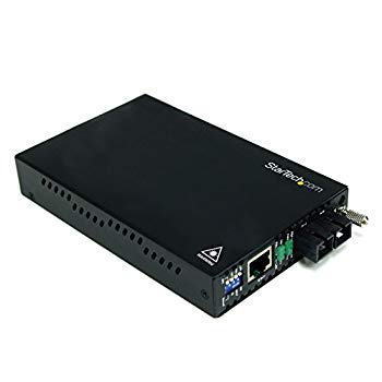 【状態　非常に良い】(中古品)StarTech.com イーサネット光メディアコンバータ シングルモード 最大2km延長 RJ-45(メス) - 光ファイバ2芯SC(メス) ET90110SM302【メーカー名】STARTECH.COM【メ...