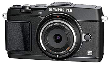 【状態　非常に良い】(中古品)OLYMPUS ミラーレス一眼 PEN E-P5 ボディ(ボディキャップレンズ BCL-1580セット) ブラック E-P5 BODY BLK【メーカー名】オリンパス【メーカー型番】E-P5(BLK)【ブランド...