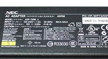 (中古品)【NEC純正電源ACアダプター】 PC-VP-WP73　19V 3.95A 【バルク品】【メーカー名】NEC【メーカー型番】【ブランド名】【商品説明】【NEC純正電源ACアダプター】 PC-VP-WP73　19V 3.95A 【バ...