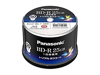 【状態　非常に良い】(中古品)Panasonic 録画用6倍速ブルーレイディスク 25GB（追記型）スピンドル50枚 LM-BRS25M50S【メーカー名】Panasonic【メーカー型番】LM-BR25LP20【ブランド名】パナソニック(...