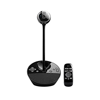 【中古】ロジクール 一体型 Webカメラ & スピーカーフォン フルHD 1080p 会議用 BCC950r 光補正 ノイズキャンセリング マイク付き リモコン スピーカー ウェブカメラ ウェブカム Zoom Skype Google Me...