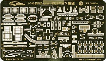【状態　非常に良い】1/700 英海軍巡洋戦艦レナウン用エッチング【メーカー名】フライホーク【メーカー型番】【ブランド名】フライホーク【商品説明】1/700 英海軍巡洋戦艦レナウン用エッチングエッチングパーツエッチングパーツは上級者向けの商...