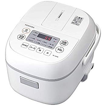 【状態　非常に良い】(中古品)東芝 マイコンジャー炊飯器（3合炊き） ホワイトTOSHIBA RC-5MFM-W【メーカー名】TOSHIBA【メーカー型番】RC-5MFM-W【ブランド名】東芝(TOSHIBA)【商品説明】東芝 マイコンジャ...