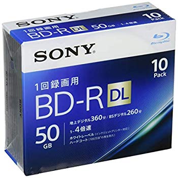 (中古品)SONY ビデオ用ブルーレイディスク 10BNR2VJPS4(BD-R 2層:4倍速 10枚パック)【メーカー名】ソニー(SONY)【メーカー型番】10BNR2VJPS4【ブランド名】ソニー(SONY)【商品説明】SONY ビデオ...