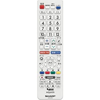【状態　非常に良い】(中古品)シャープ SHARP テレビリモコン 0106380526(ホワイト系）【メーカー名】シャープ SHARP【メーカー型番】0106380526 RRMCGB228WJSB【ブランド名】シャープ SHARP アク...