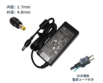 (中古品)HP Pavilion パビリオン TX1000 TX1100 TX1200 TX2000 TX2100 TX2500 TX2600 用ノートPC用ACアダプター　互換アダプター　ノートパソコン用電源ケーブル　パソコンコード　充電...