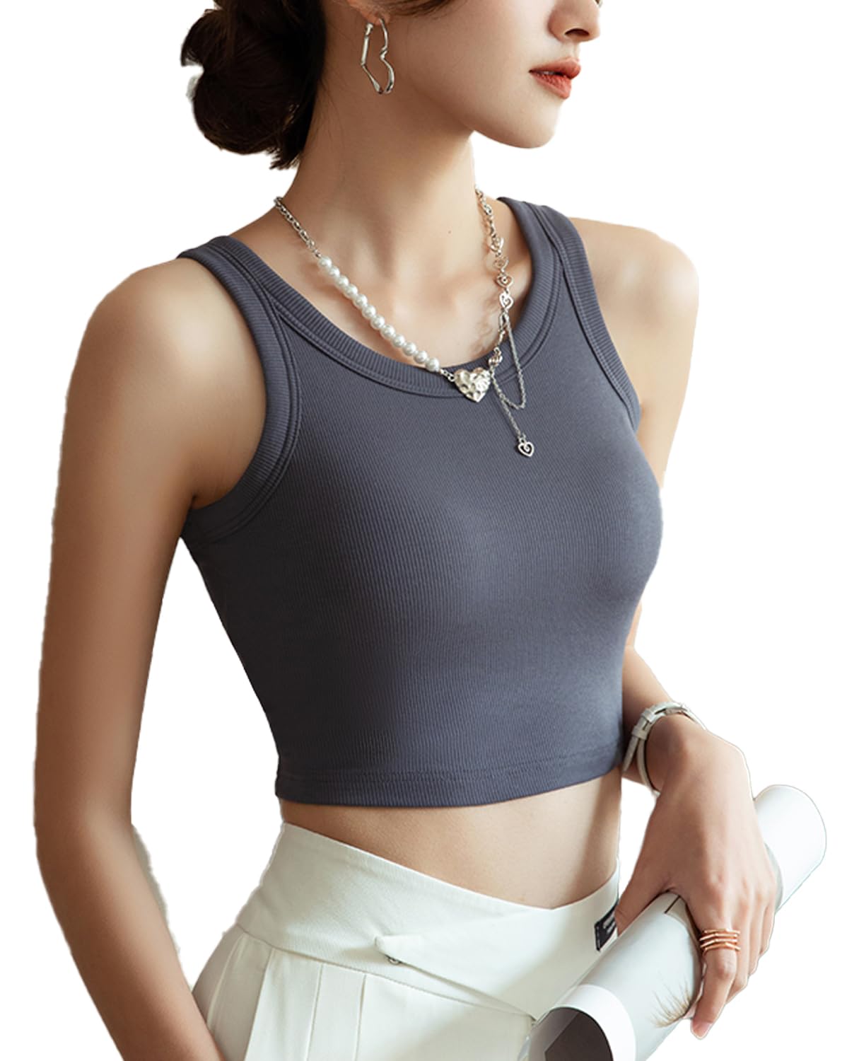 商品情報商品の説明主な仕様 【グレコタンクトップ&パッド付き】グレコタンクトップはカジュアルコーデとしてもスポーツ服としても利用いただけます。パッド付きで、中にブラを着ける必要がなく、チラ見えを防ぎ、バストトップをカバーできます。【素材&柔...