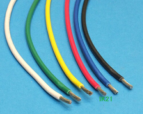 【品名】：機器配線用耐熱ビニル電線 UL1007 【型式】：UL1007　AWG18 【仕上外形】：2.06mm 【断面積】：0.82mm2 【定格】：80℃　300V 【用途】：電気、電子機器の内部配線 【特徴】：鉛フリー 【電線色】：緑...