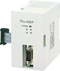 形名&nbsp; FX2N-232IF 品名 RS-232C通信用特殊ブロック 特長 ・特殊ブロックとして増設できるインタフェースです。 ・機能拡張ボードの通信機器と併用可能。 ・送受信時のHEX⇔ASCII自動変換が可能。 ・最大4バイト...