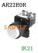 【名称】：防油形AR22形押しボタンスイッチ 【機種】：突形（φ24） 【型式】：AR22E0R-10B 【スイッチの復帰方法】：モメンタリ 【ボタン（カラーチップ）の色】：黒（B) 【接点定格DC】：4A（DC-13、コイル負荷） 【接点...