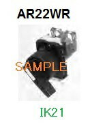 【名称】：防油形AR22形セレクタスイッチ 【機種】：丸フレーム　長ツマミ形 【型式】：AR22WR-311B 【ノッチ数】：3ノッチ 【復帰方法】：手動45° 【接点構成】：1a1b 【ツマミの色】：黒 【端子形状】：角ワッシャ付M3.5...
