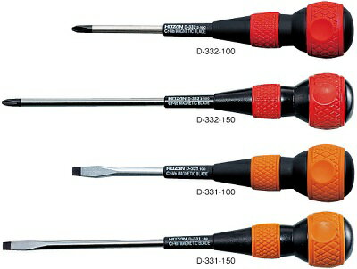 〓製品仕様〓 品番 先端サイズ mm 全長 mm 軸長mm 重量g D-331-100 -6.0×1.0mm 200 100 120 D-331-150 250 150 130 D-332-100 +No.2 200 100 120 D-3...