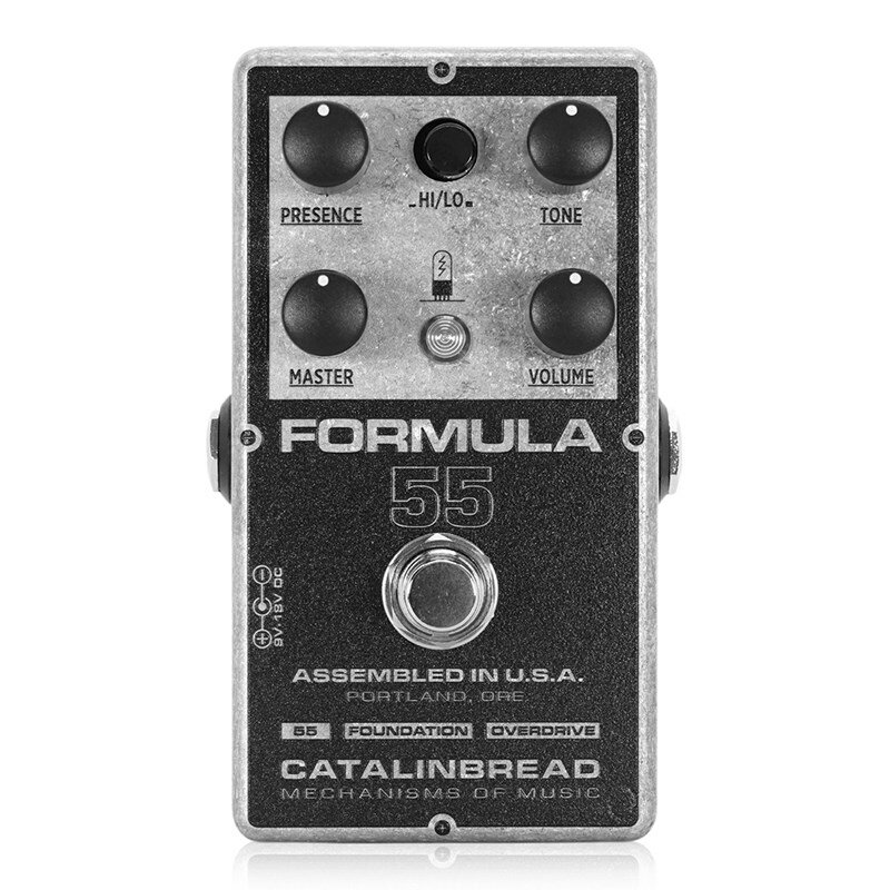 ■商品紹介Catalinbread Formula No.55は、5E3ツイードデラックスサウンドにインスパイアされた、次世代のオーバードライブペダルです。クラシックな5E3アンプのプリアンプセクションを緻密に再現しています。オリジナルプリ...