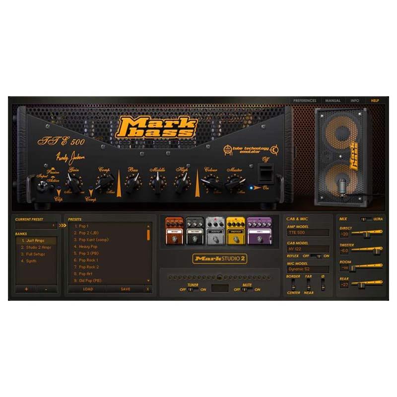 ■商品紹介Markbass のトーンをあなたのコンピューターに取り入れましょう！Mark Studio 2 は、最高の Markbass アンプとキャビネットのエミュレーションで、次の機能が含まれています。・6つのマークベースヘッド・9台の...