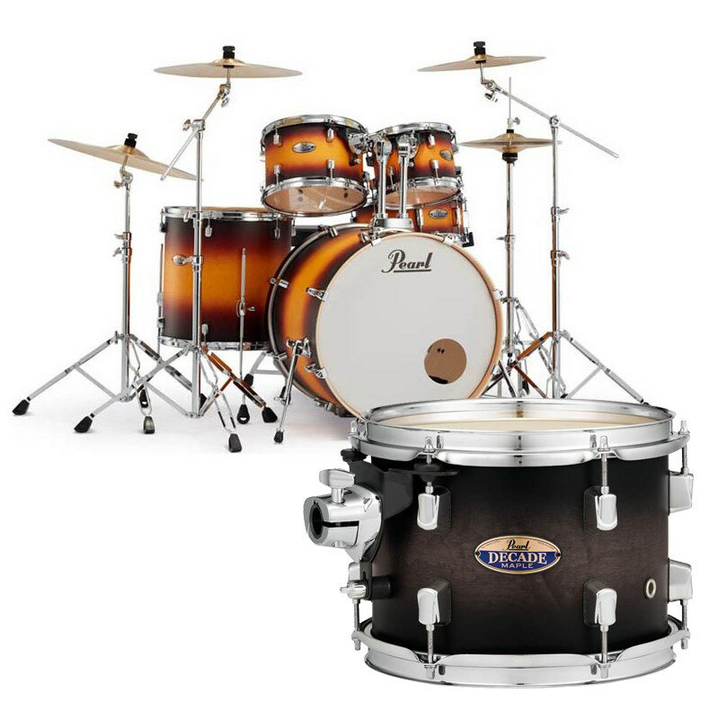 ■商品紹介※画像のカラーはイメージです。本商品のカラーは Satin Black Burst（商品画像3枚目）となります。【A Drum Kit 10 Years in The Making.】Decade Maple Ready Set ...
